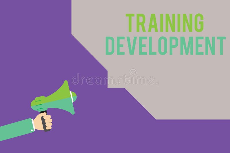 Text Sign Showing Training Development. Conceptual Photo Learn and ...