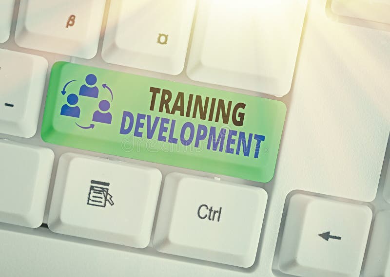 Text Sign Showing Training Development. Conceptual Photo Learn And ...