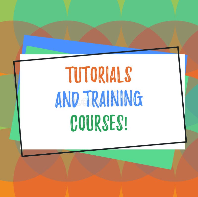 Text Sign Showing Tutorials and Training Courses. Conceptual Photo ...