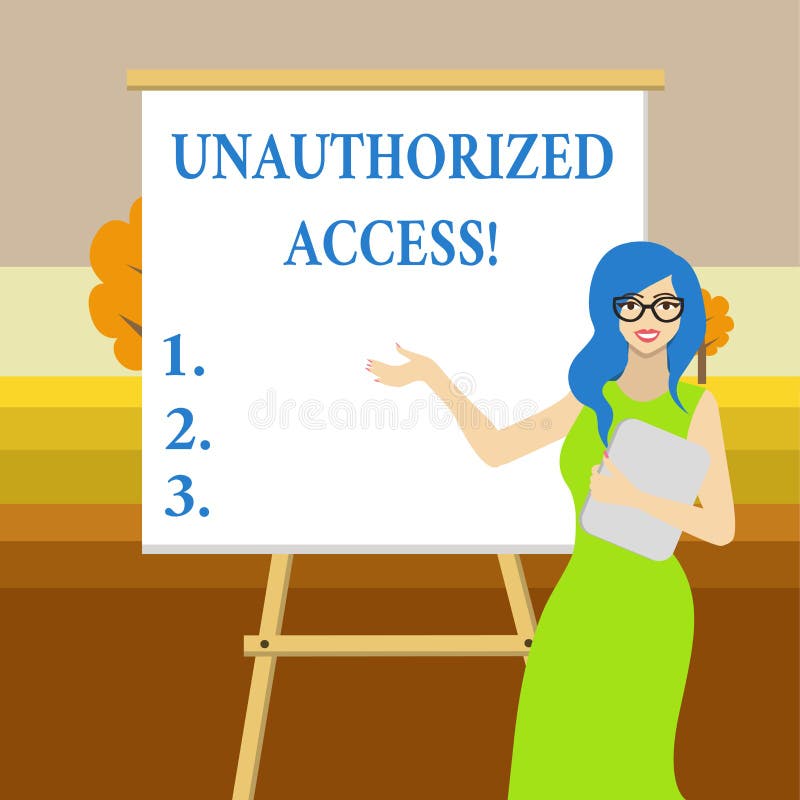 Text Sign Showing Unauthorized Access. Conceptual Photo Use of a ...