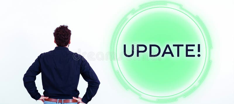 Text Sign Showing Update. Concept Meaning Make Something More Modern ...