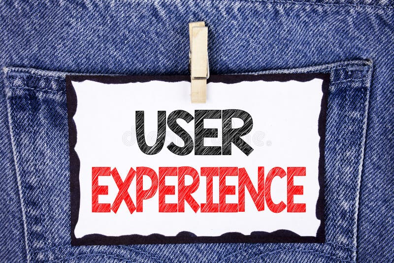 Text Sign Showing User Experience. Conceptual Photo Customer Experience ...
