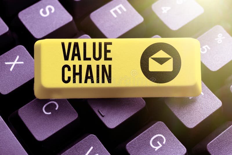 Text Sign Showing Value Chain. Business Approach Set of Functional ... Text Sign Showing Value Chain. Business Approach Set of Functional ...