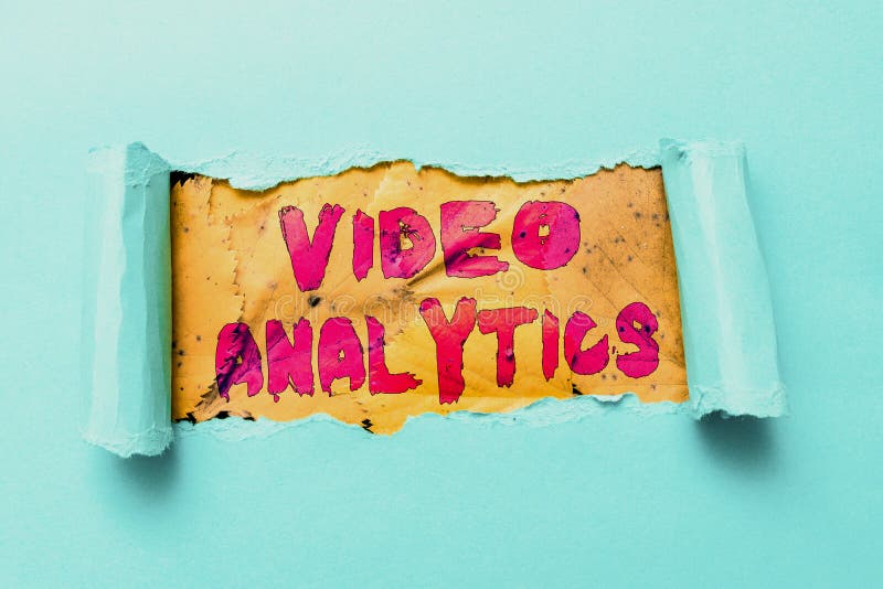 Text Sign Showing Video Analytics. Business Idea Analyzing Video To ... Text Sign Showing Video Analytics. Business Idea Analyzing Video To ...