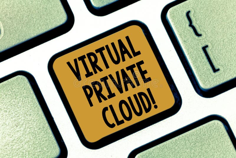 Text Sign Showing Virtual Private Cloud. Conceptual Photo Configurable ...