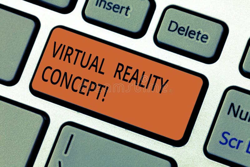 Text Sign Showing Virtual Reality Concept. Conceptual Photo Artificial ...