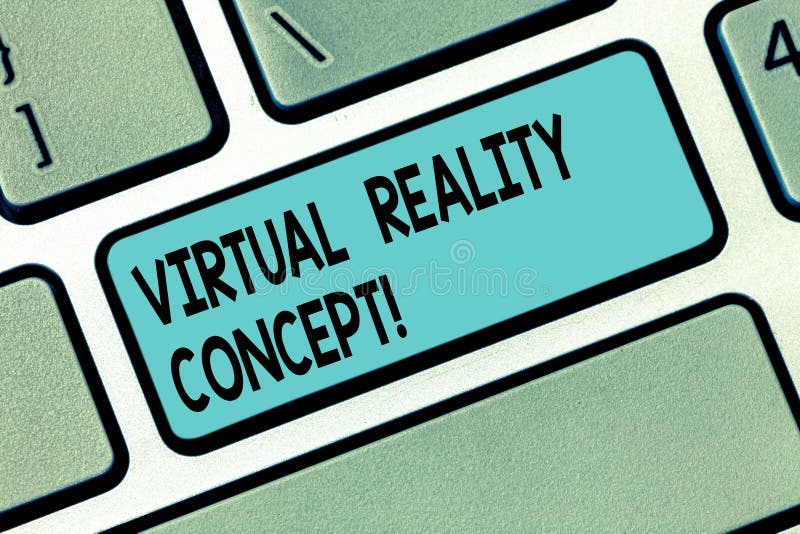 Text Sign Showing Virtual Reality Concept. Conceptual Photo Artificial ...