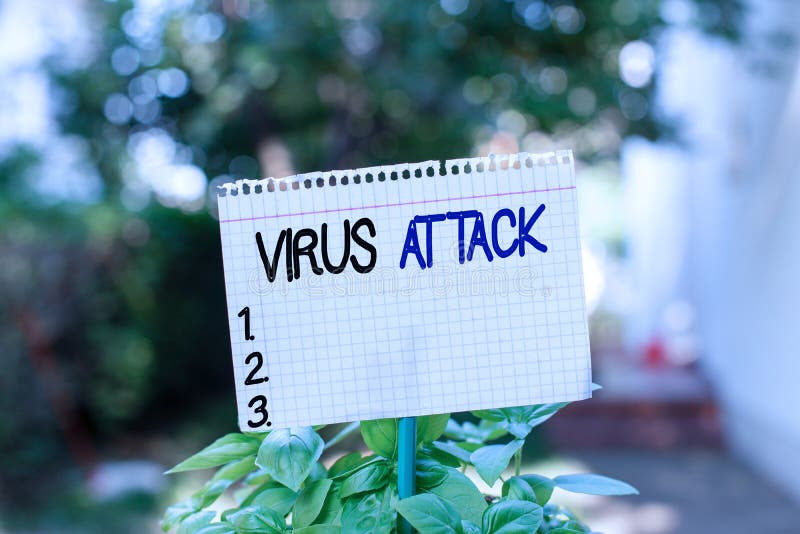 Text Sign Showing Virus Attack. Conceptual Photo Malicious Program that ...