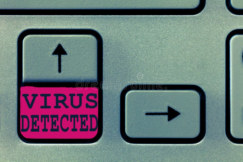 Text Sign Showing Virus Detected. Conceptual Photo a Computer Program ...