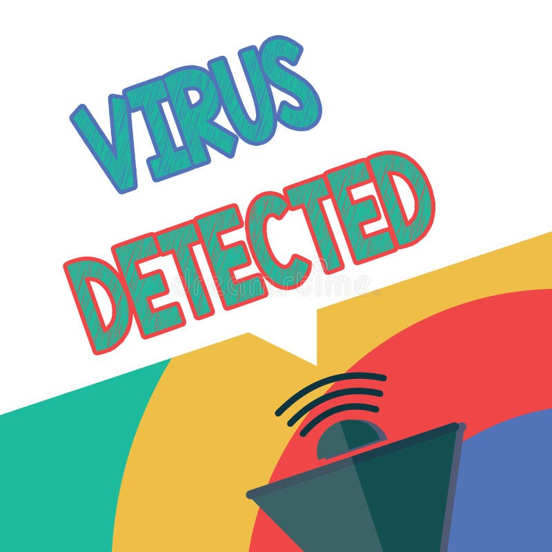 Text Sign Showing Virus Detected. Conceptual Photo a Computer Program ...