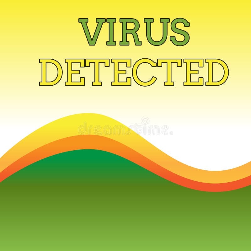 Text Sign Showing Virus Detected. Conceptual Photo a Computer Program ...