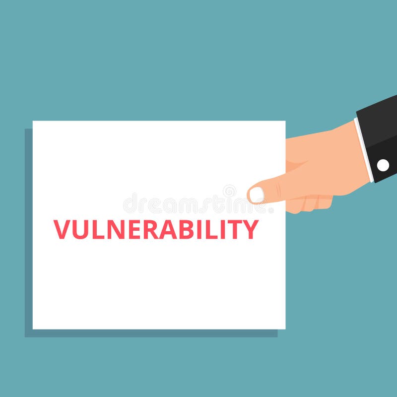 Text Sign Showing Vulnerability Stock Illustration - Illustration of ...