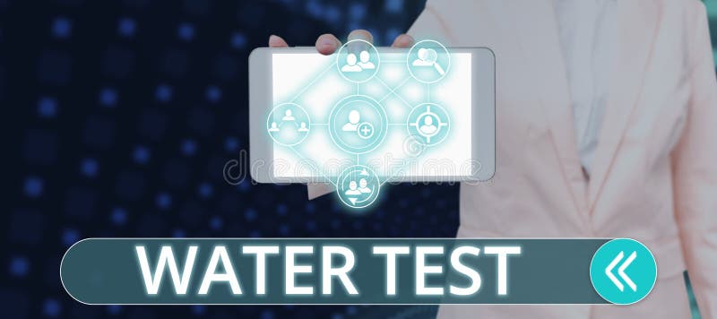 Text Sign Showing Water Test. Conceptual Photo Sampling of Various ...