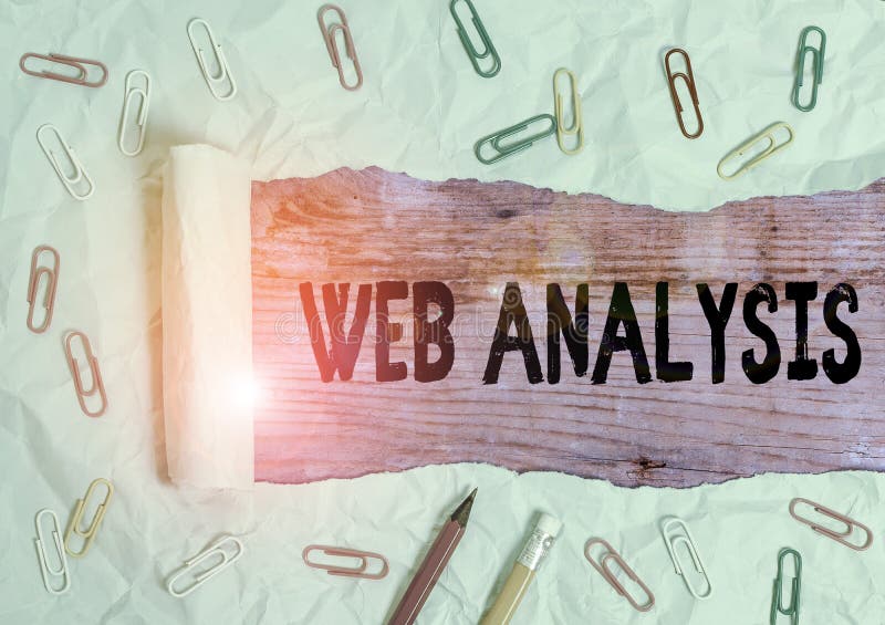 Text Sign Showing Web Analysis. Conceptual Photo Process of Analyzing ...