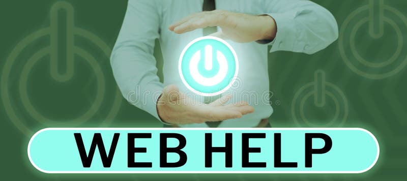 Text Sign Showing Web Help. Business Idea Procedural or Reference ...