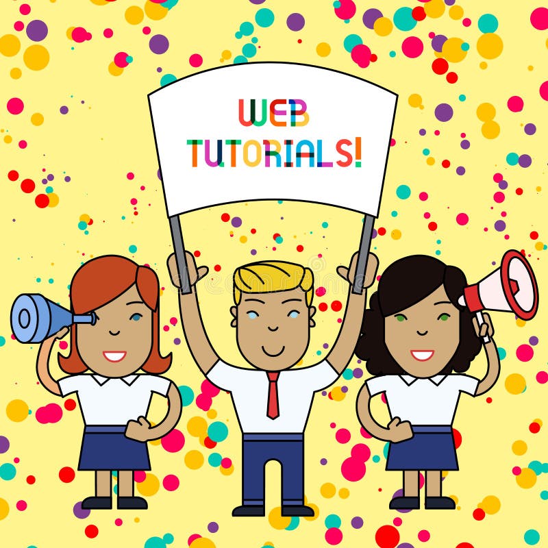 Text Sign Showing Web Tutorials. Conceptual Photo Self Study Activity ...