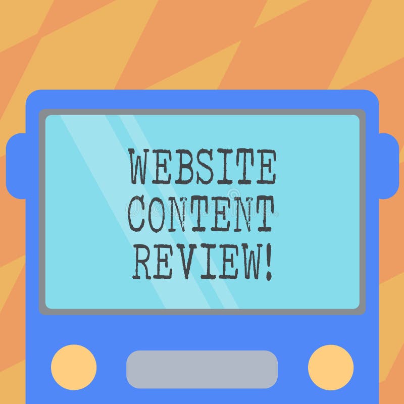 Text Sign Showing Website Content Review. Conceptual Photo Evaluate the ...