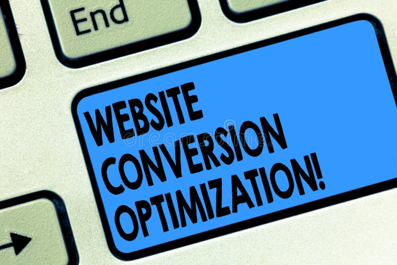 Text Sign Showing Website Conversion Optimization. Conceptual Photo ...