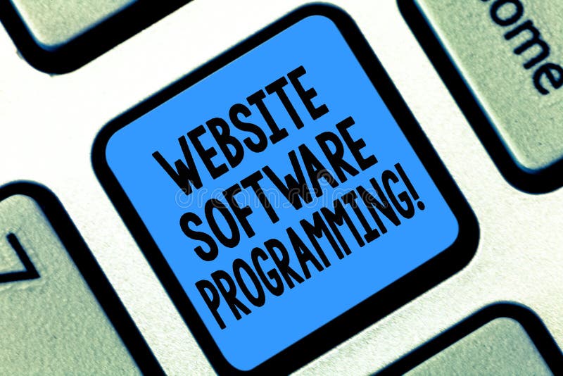 Text Sign Showing Website Software Programming Conceptual Photo Coding Or Programming That