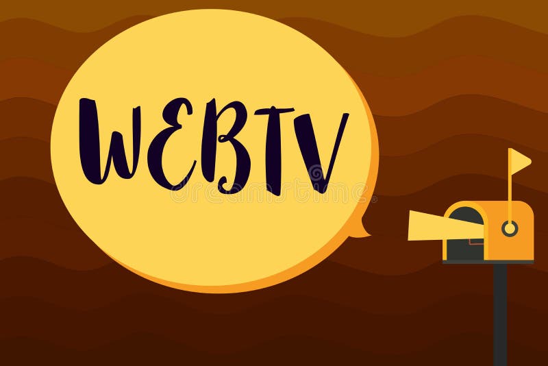 Text Sign Showing Webtv. Conceptual Photo Internet Transmission ...