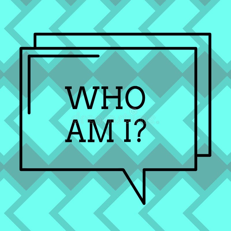 Text Sign Showing Who am I. Conceptual Photo Introduce Identify ...