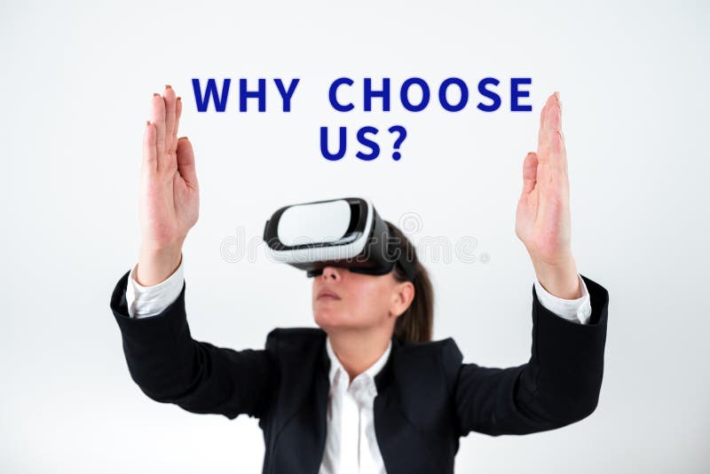 Text Sign Showing Why Choose Us. Business Overview Reasons for Choosing ... Text Sign Showing Why Choose Us. Business Overview Reasons for Choosing ...
