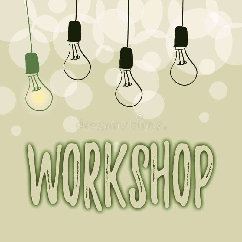 Writing Displaying Text Workshop. Business Approach Space or a Building ...