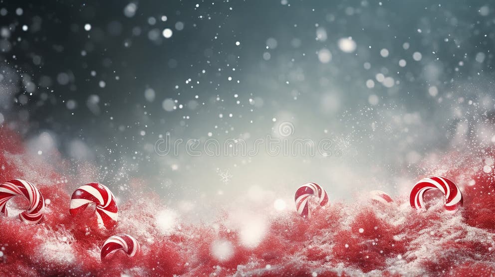 Peppermint Inspired Background in Fun Whimsical Design. Stock ...