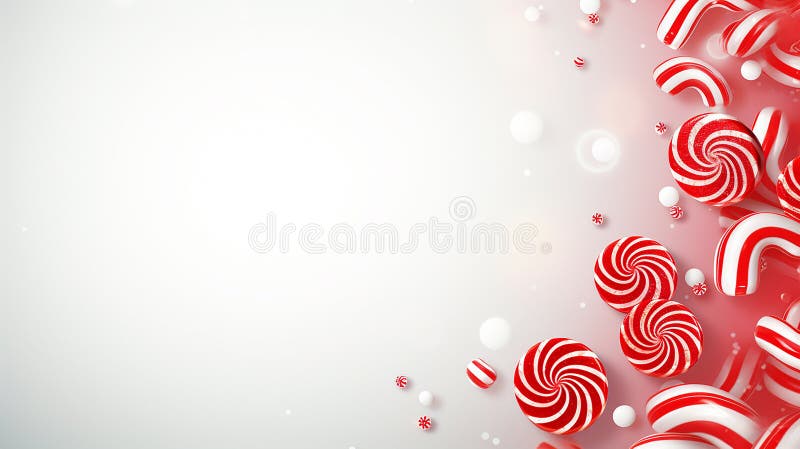 Peppermint Inspired Background in Fun Whimsical Design. Stock ...