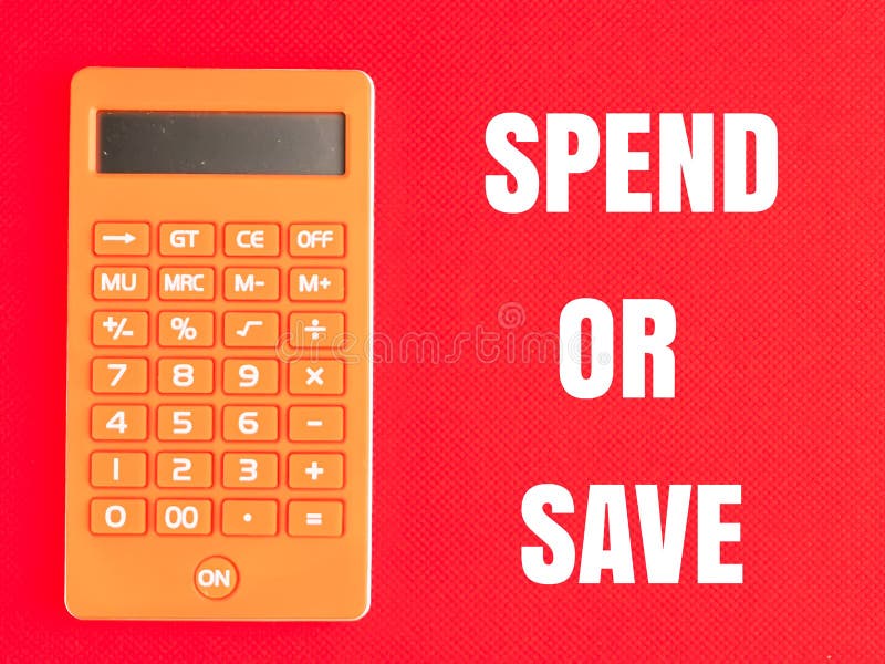 Spend Save Sign stock photo. Image of guidepost, commercial - 39640106