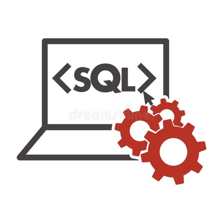 Text SQL Structured Query Language Sigh Stroke Symbol Stock Vector ...