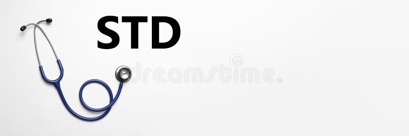 Text STOP STD and Stethoscope on White Background, Top View with Space ...