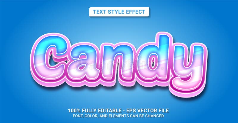 Candy Text Style Theme Stock Illustrations – 557 Candy Text Style Theme ...