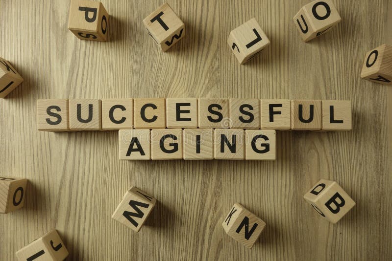 Text Successful Aging from Wooden Blocks Stock Image - Image of active ...