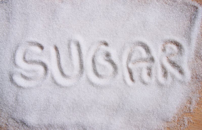 Text No Sugar Written with Sugar Stock Photo - Image of dieting, house ...