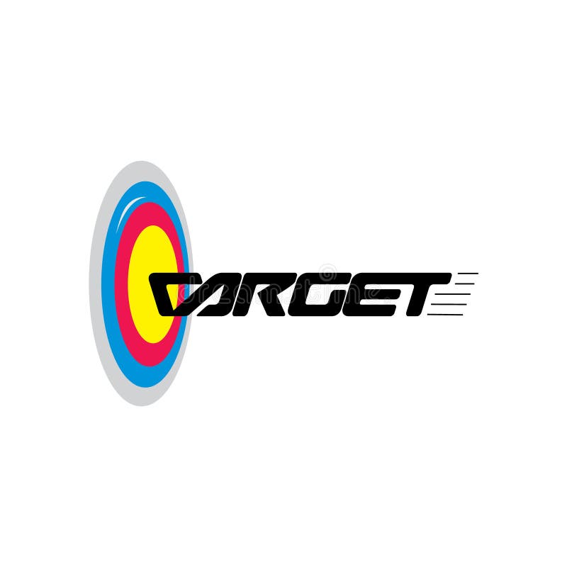 Off Target Dart Shooting Bullet Symbol Logo Vector Stock Vector ...