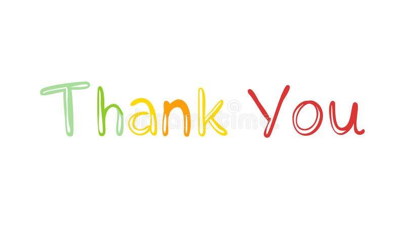 Text Thank You Typography Expressing Gratitude Appreciation, Thanks ...