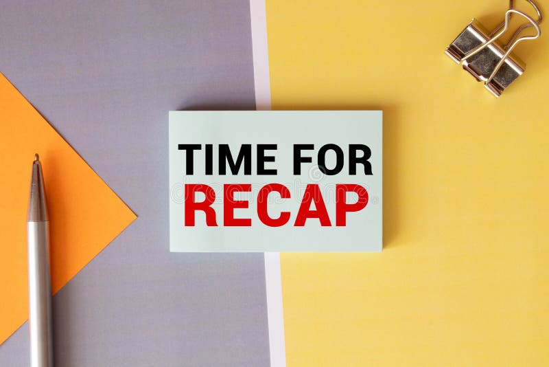 Recap Stock Illustrations – 1,207 Recap Stock Illustrations, Vectors ...