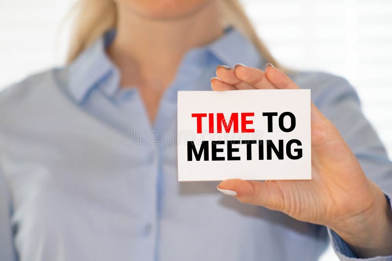 Time for meeting stock photo. Image of leader, meeting - 204422758