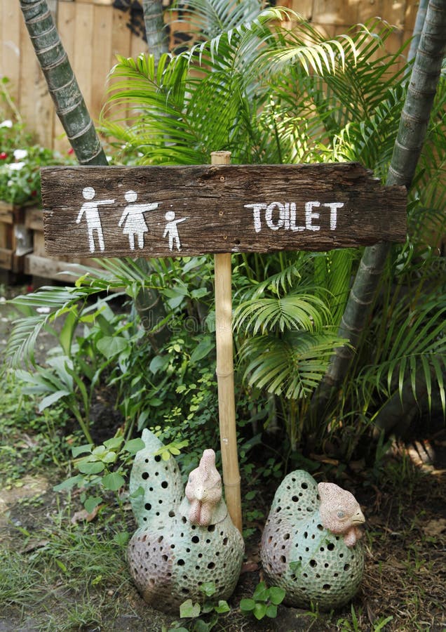 Text Toilet on a Wooden Board in Cafe Stock Photo - Image of symbol ...