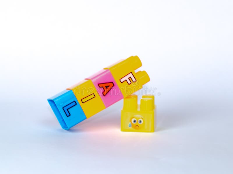 Text Toy for Construction on White Background Stock Photo - Image of ...