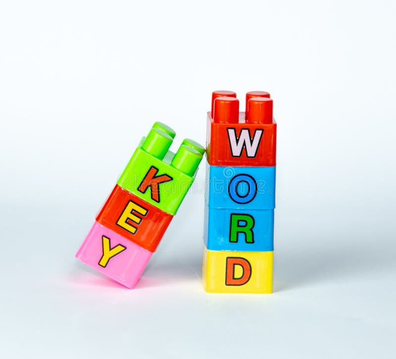 Text Toy for Construction on White Background Stock Photo - Image of ...