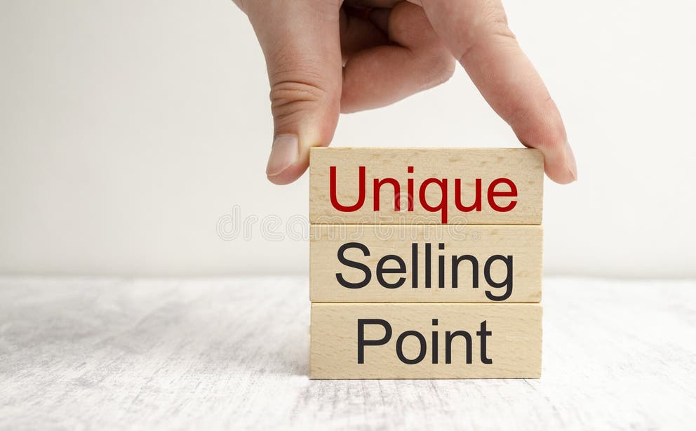 Text UNIQUE SELLING POINTS - USP on Wooden Block Stock Image - Image of ...