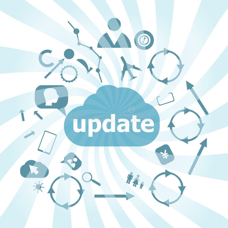 Text Update. Web Design Concept Stock Illustration - Illustration of ...