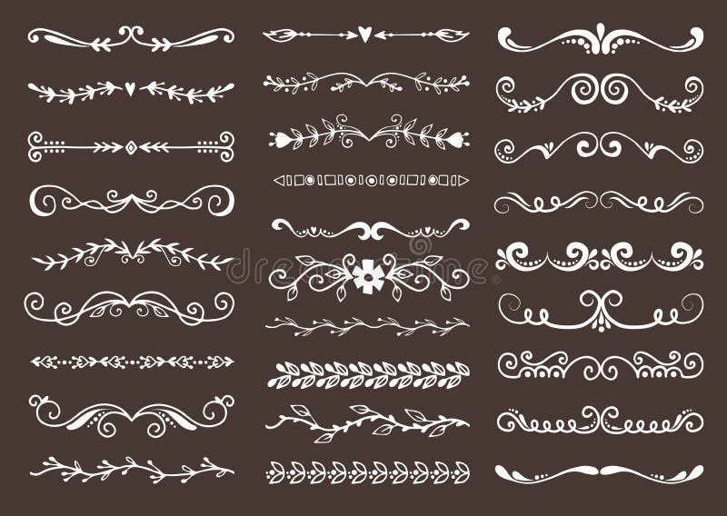 Text Separator Decoratice Divider Book Typography Ornament Design ...