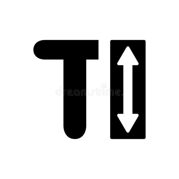 Text vertical scale icon stock vector. Illustration of vertical - 223996830