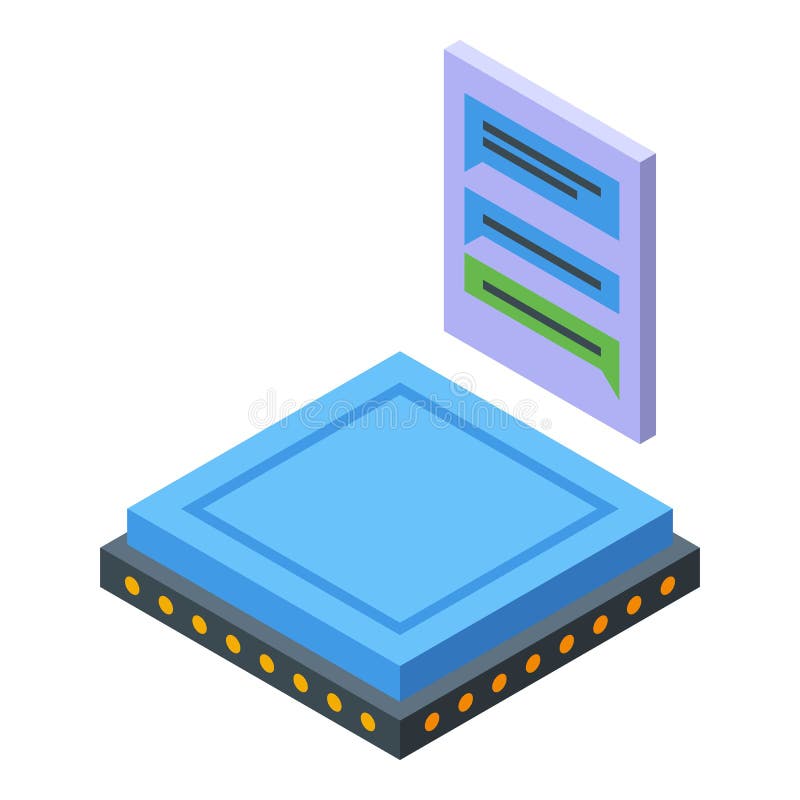 Text Vr Platform Icon Isometric Vector. Virtual Reality Stock Vector ...
