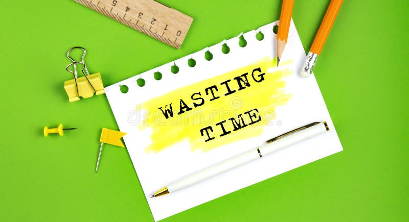 Wasting office time stock photo. Image of businesswoman - 4924892