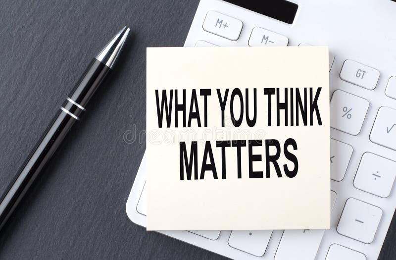 What You Think Matters Stock Photos - Free & Royalty-Free Stock Photos ...
