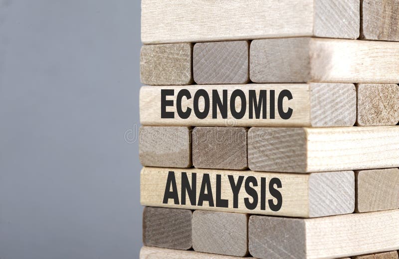 The Text on the Wooden Blocks ECONOMIC ANALYSIS Stock Image - Image of ...
